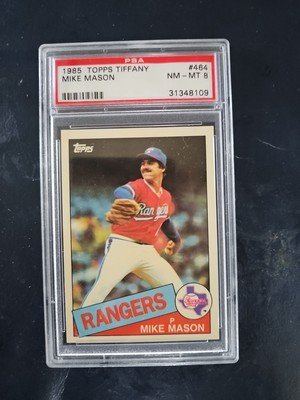 1985 TOPPS TIFFANY #464 MIKE MASON RANGERS PSA 8 | eBay