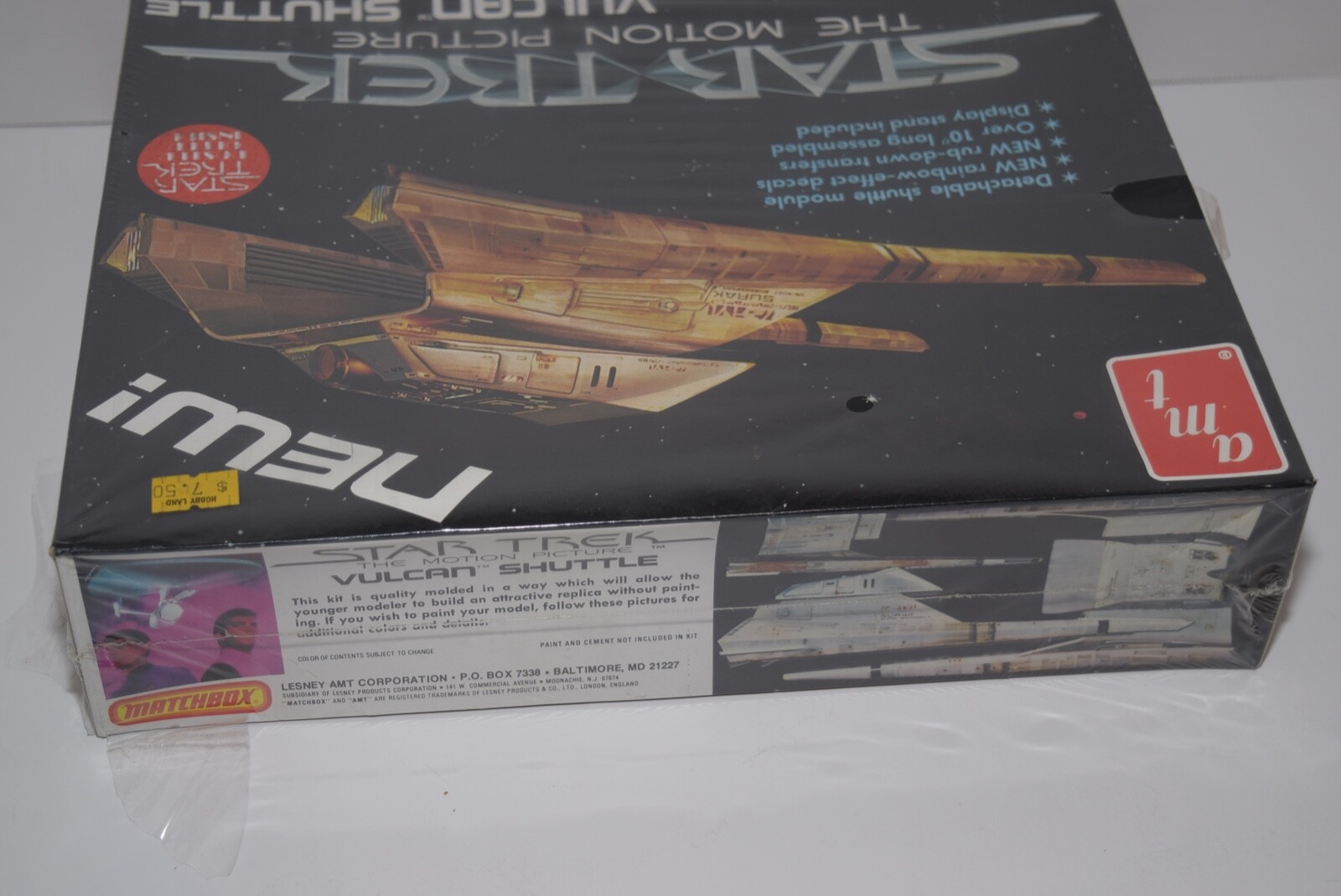 Vintage 1979 AMT Star Trek Motion Picture Vulcan Shuttle Model Kit S972 ...