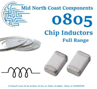 0805 (2012) Fixed Value 10% MLC Inductors 0805 SMD Chip 1.8nH ~ 33uH ...