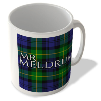 Mr Meldrum - Meldrum Clan Tartan - (Full Background) - Scottish Mug ...