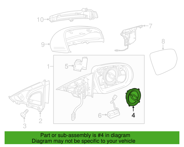 2228201342 Mercedes Benz S63 AMG S550 S65 AMG 2014-2020 Door Mirror ...