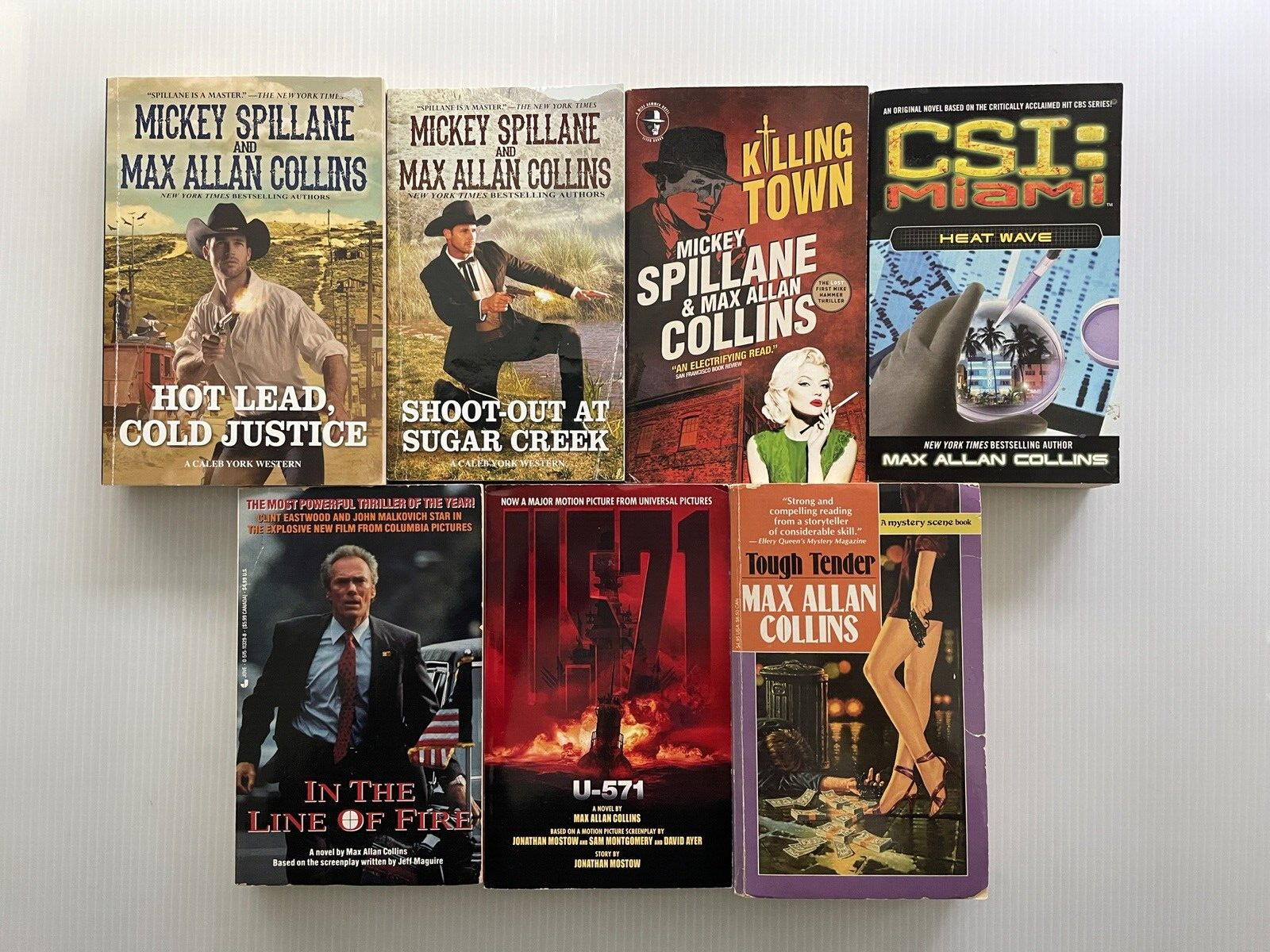 Lot of 7 Max Allan Collins Mass Market Paperback Thriller Novels | eBay