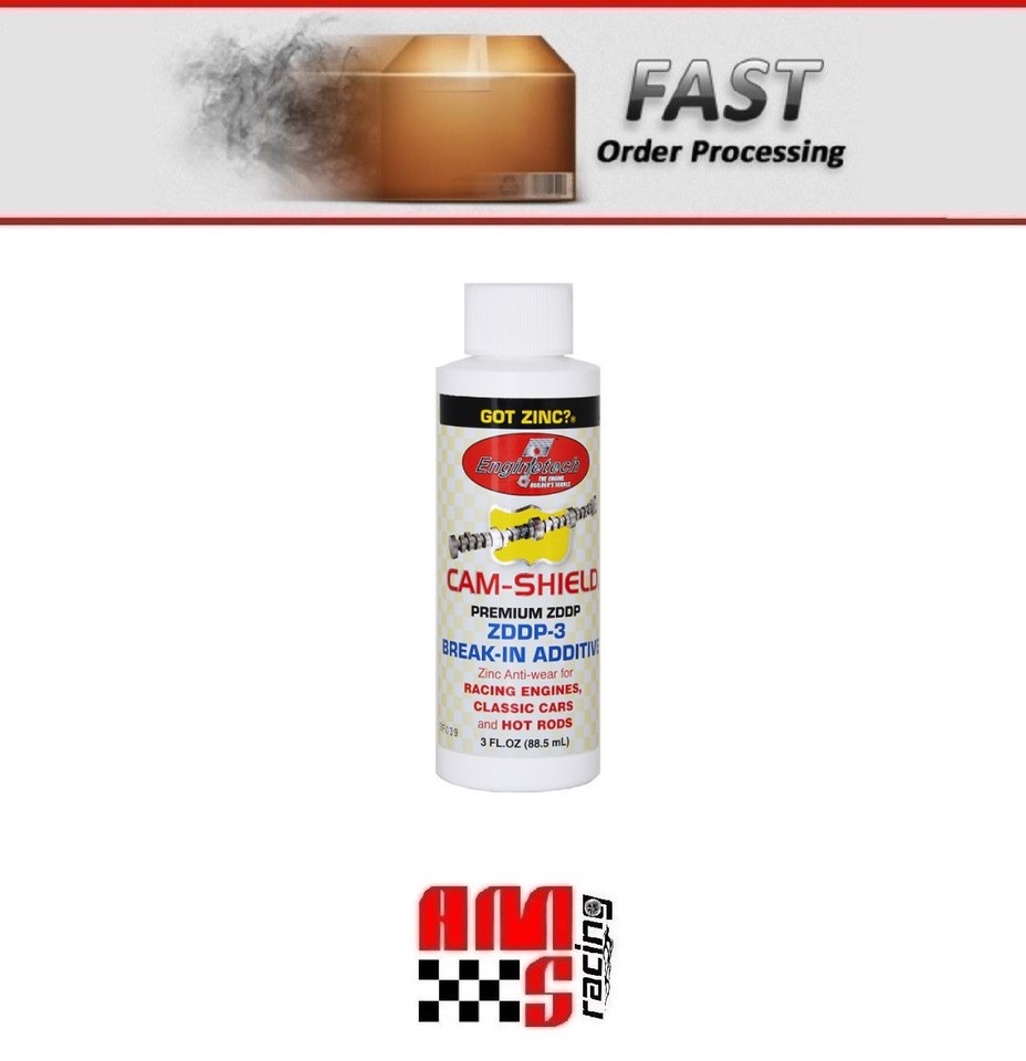 Cam Shield Zinc ZDDP Camhaft Break In Oil Additive Protection 3 oz ...