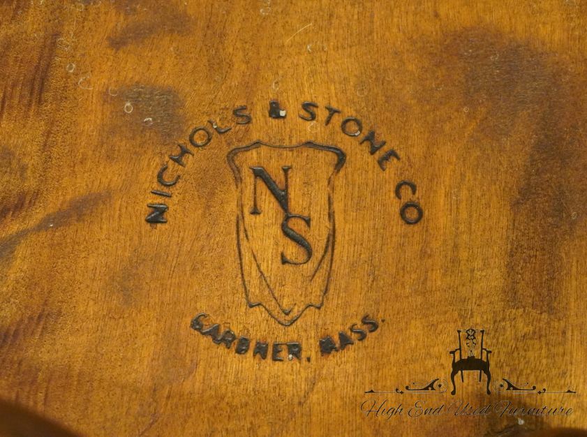 NICHOLS & STONE Solid Hard Rock Maple Colonial Early American Comb Back ...