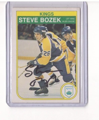 STEVE BOZEK SIGNED 1982-83 O-PEE-CHEE OPC HOCKEY CARD #151 TTM ...