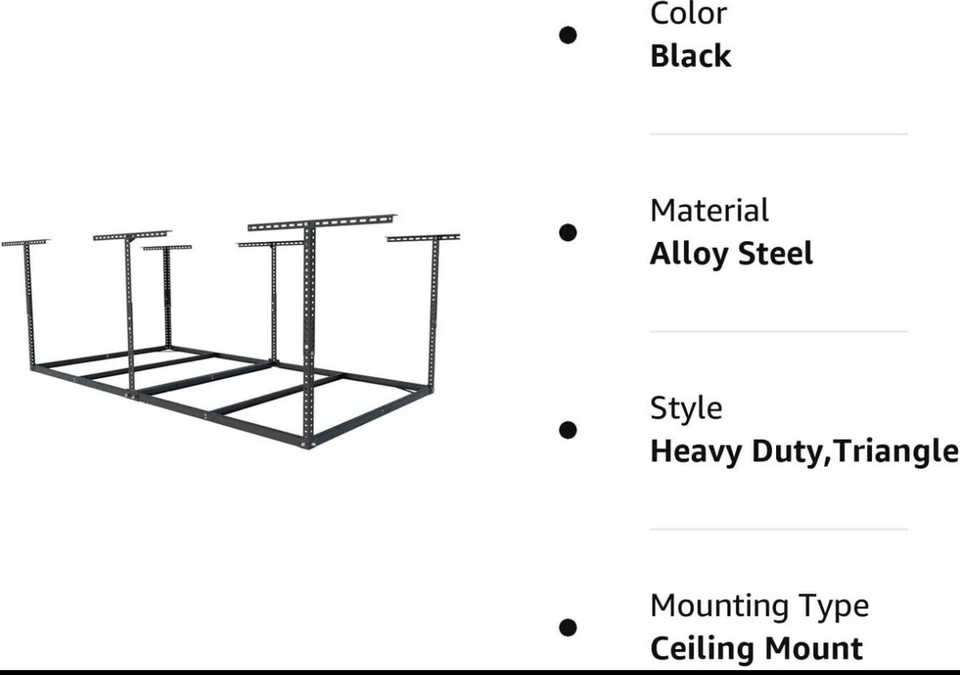 Fleximounts GR46B 4X6 Heavy Duty Overhead Garage Adjustable Ceiling ...