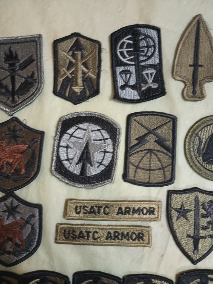 Big Lot Of OCP And Subdued US Army Unit Patches, Combat Units , Cmds, Armor. | eBay