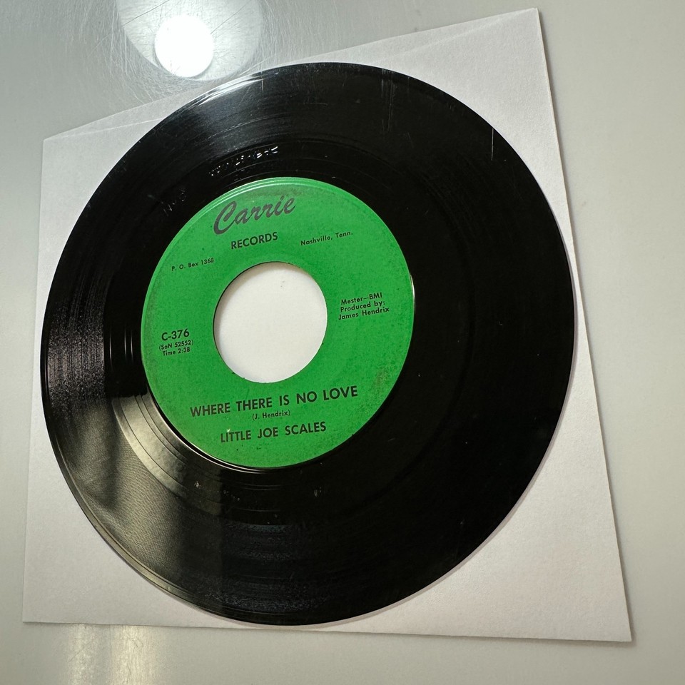 Where There Is No Love Record Little Joe Scales Carrie C-376 Northern ...