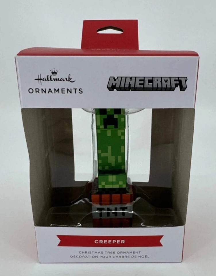Hallmark Minecraft Creeper on TNT Ornament Resin Hanging Decoration ...