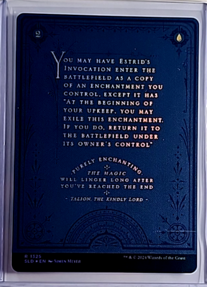 MTG Magic The Gathering SLD Secret Lair Drop Poster Foil 1325 Estrids ...