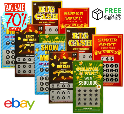 10 Fake Lottery Tickets and Scratch off Cards That Look - Winning $500K ...