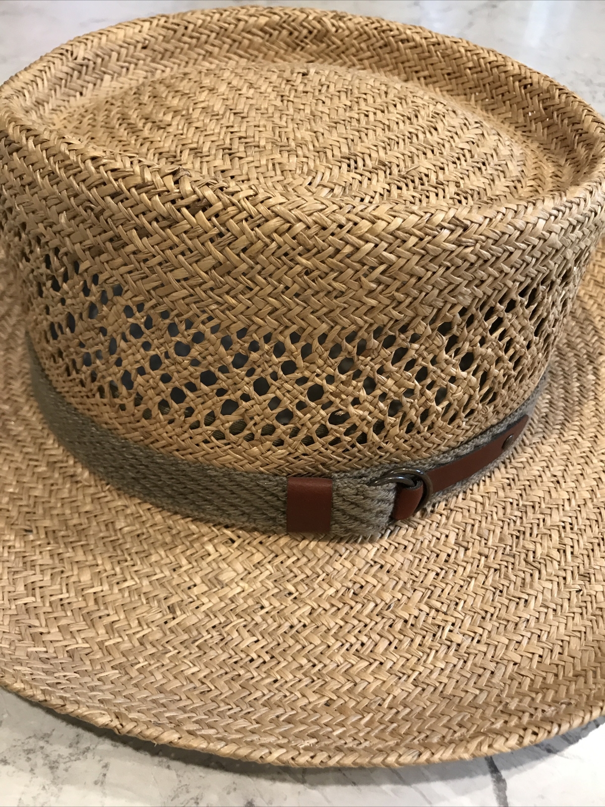 Pendleton Hat Straw Raffia With Hat Band Womens Petit… - Gem