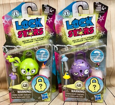 Hasbro Lock Stars Series 1 Lot Of 2 Green Rabbit Purple Zombie New Gift ...