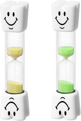 Toothbrush Timer for Kids 2 Minute Sand Timer Smile Pattern Tooth ...