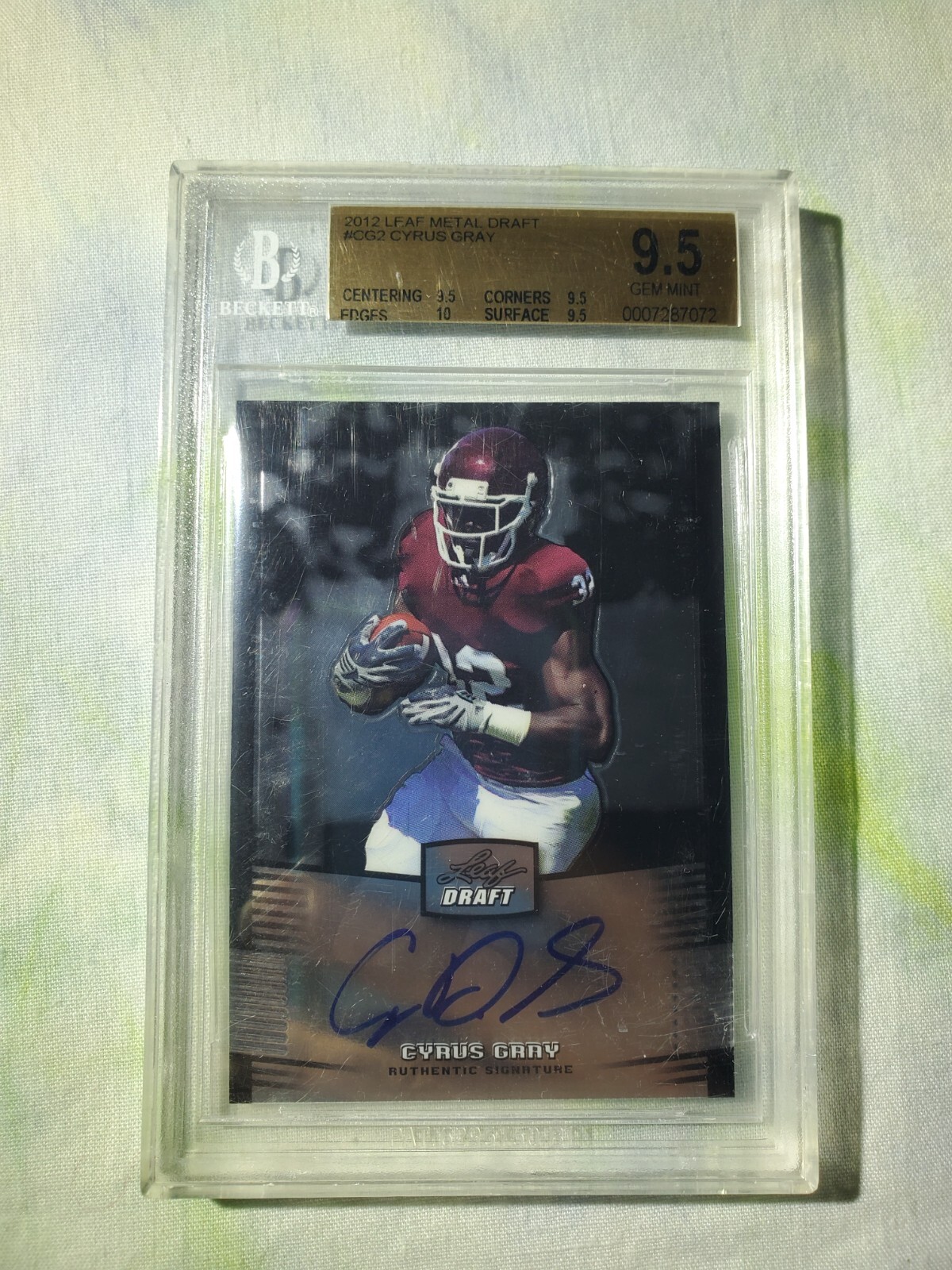 2012 Leaf Metal Draft Cyrus Gray Texas A&M Autograph BGS 9.5 GEM !! | eBay
