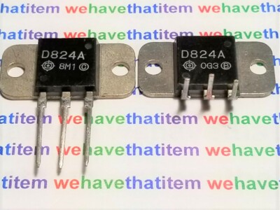 2SD824A / D824A / TRANSISTOR / TO218 ON A HEAT SINK / 2 PIECES (qzty ...