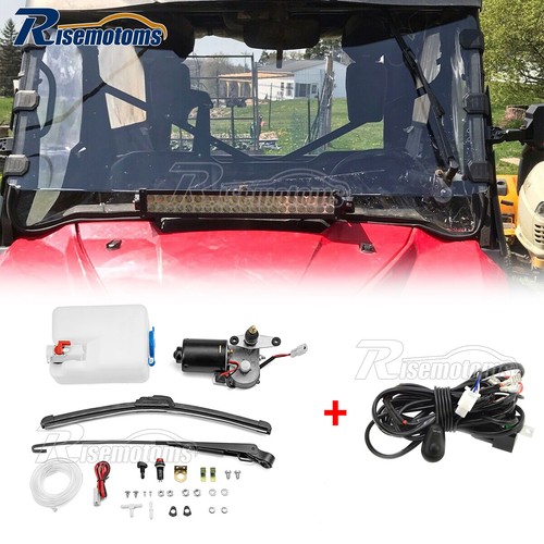 UTV 12V Electric Windshield Wiper Motor Wire Kit For Polaris Ranger XP ...