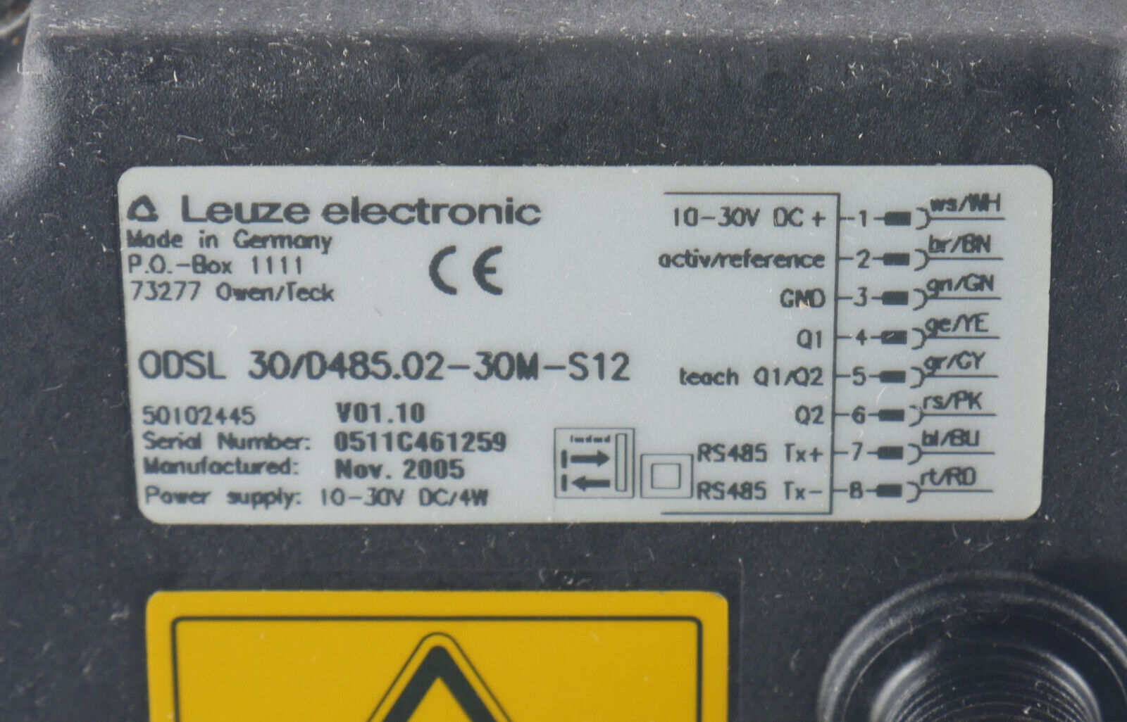LEUZE ODSL 30/D485.02-30M-S12 ODSL30D4850230MS12 | eBay