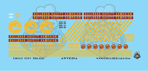 AWVR GP11 & Coaches Unstoppable Movie Railroad Safety Campaign HO Scale ...