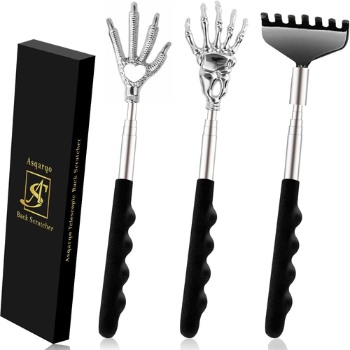 3 Pack Telescopic Back Scratcher Stainless Steel Back Scratchers with ...