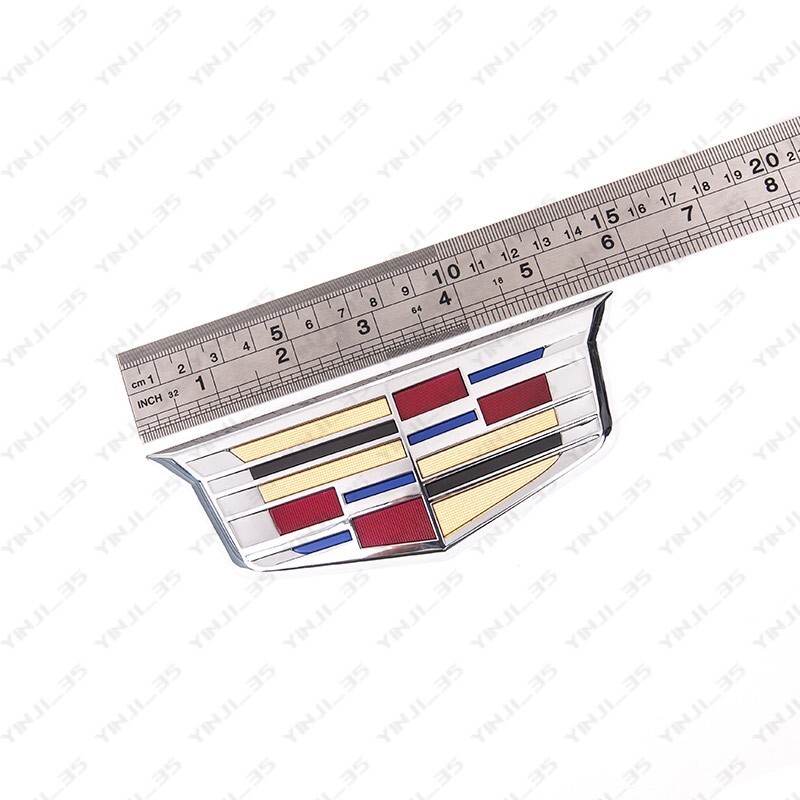 2PCS Silver Color Cadillac Logo Car Front&Rear Badge Emblem for XTS CT6 ...