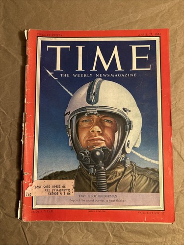 Time Magazine April 27, 1953 Test Pilot Bridgeman | eBay