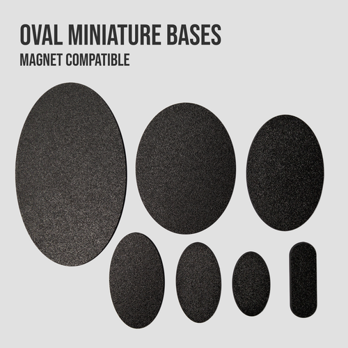 Oval Bases for Warhammer 40k, AoS, Dungeons and Dragons Magnet ...