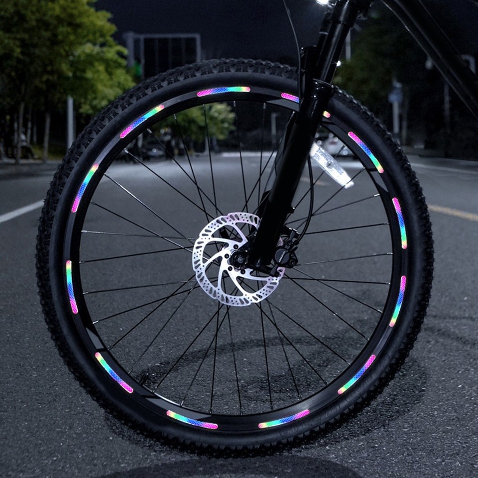 Bicycle Rainbow Reflective Sticker Reflective Sticker 10Ps 20PCS 5-8Cm ...