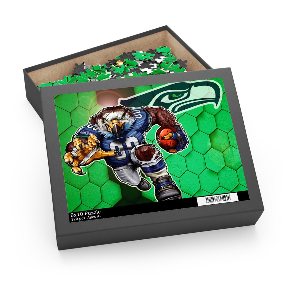 NFL Seattle Seahawks Football | Cartoon Puzzle (120-Piece) | eBay