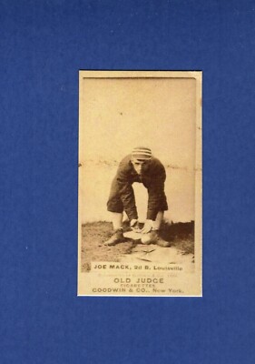 JOE REDDY MACK, Louisville Colonels ~ N172 OLD JUDGE 1886-1890 REPRINT ...