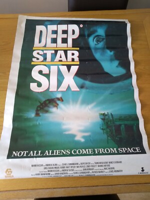 DEEP STAR SIX (1989) Cinema Poster Sean S Cunningham film movie Deepstar | eBay