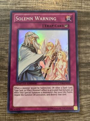 SOLEMN WARNING SUPER RARE CT08-EN015 YUGIOH! | eBay