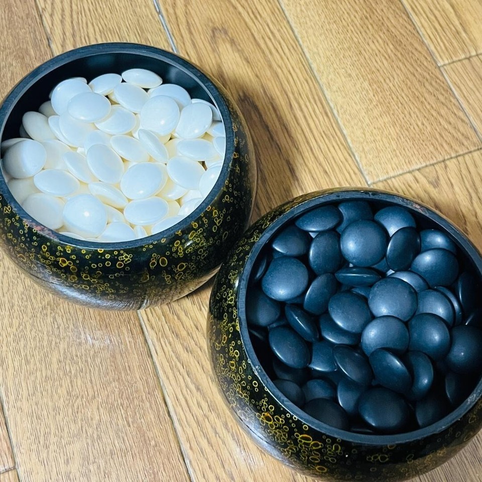 Go-Board Goban & Go Stone&Bowl SET IGO Game 46×42x30 Beautifull ...