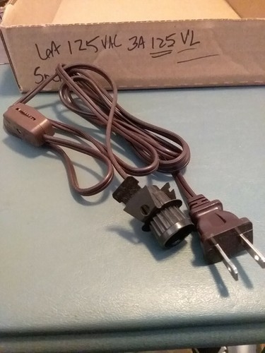 7 ct Electric Lamp Light Clip Socket Cord Inline ON/OFF Rotary Switch 6 ...