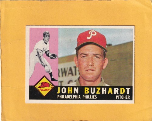 1960 Topps #549 John Buzhardt Phillies EX/NM #24510 | eBay