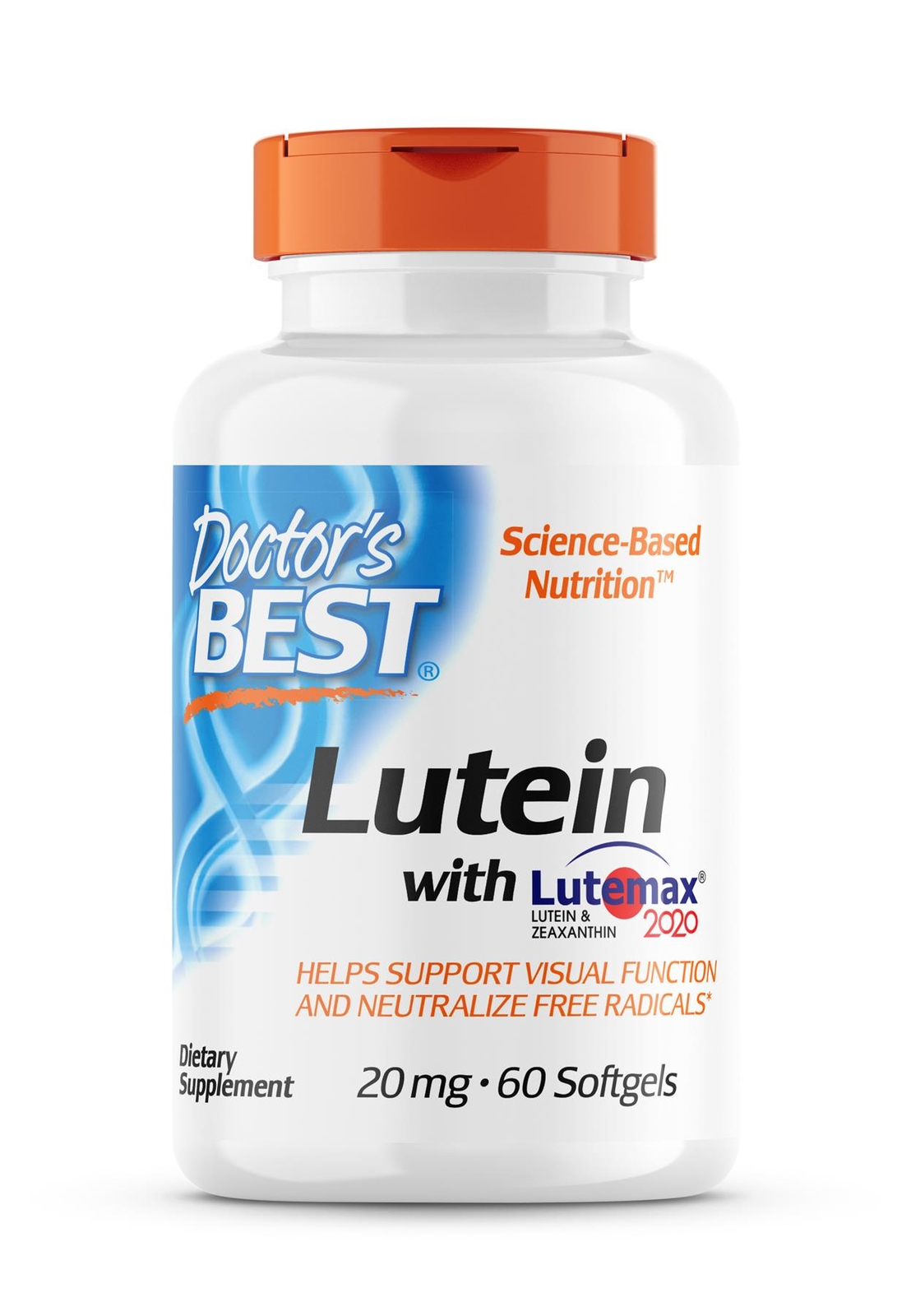 Doctor's Best Lutein with Lutemax 2020, 20 mg 60 Softgels, Eye and ...