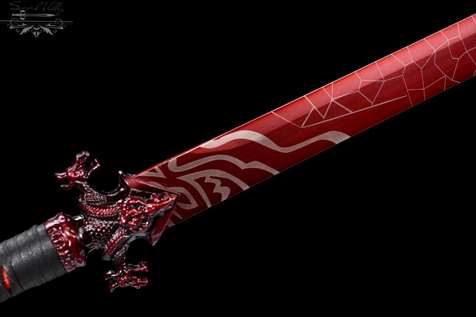 Handmade Sword/Real Katana/Full Tang Blade/High Manganese Steel/Anime ...