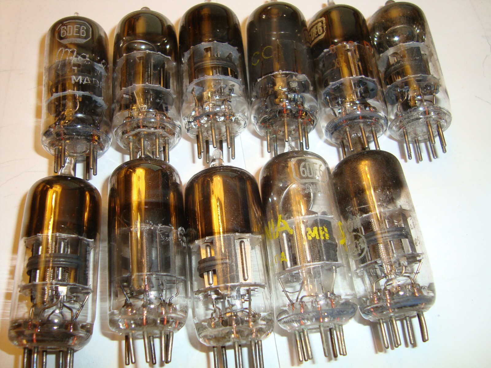 Lot of Eleven (11) 6DE6 Tubes, Assorted Brands | eBay