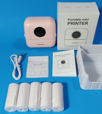 Tiny Printer Bluetooth inkless portable thermal print, sticker and ...