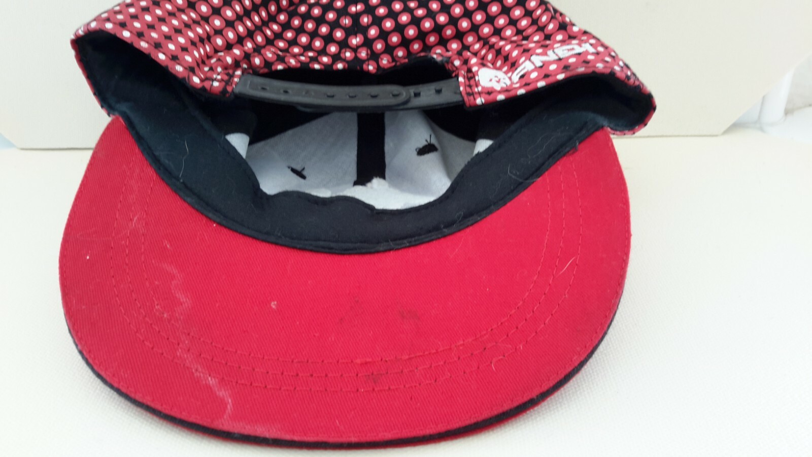 AND1 Hat Cap Red Black Polka Dot Basketball Baseball Cap Snapback One ...