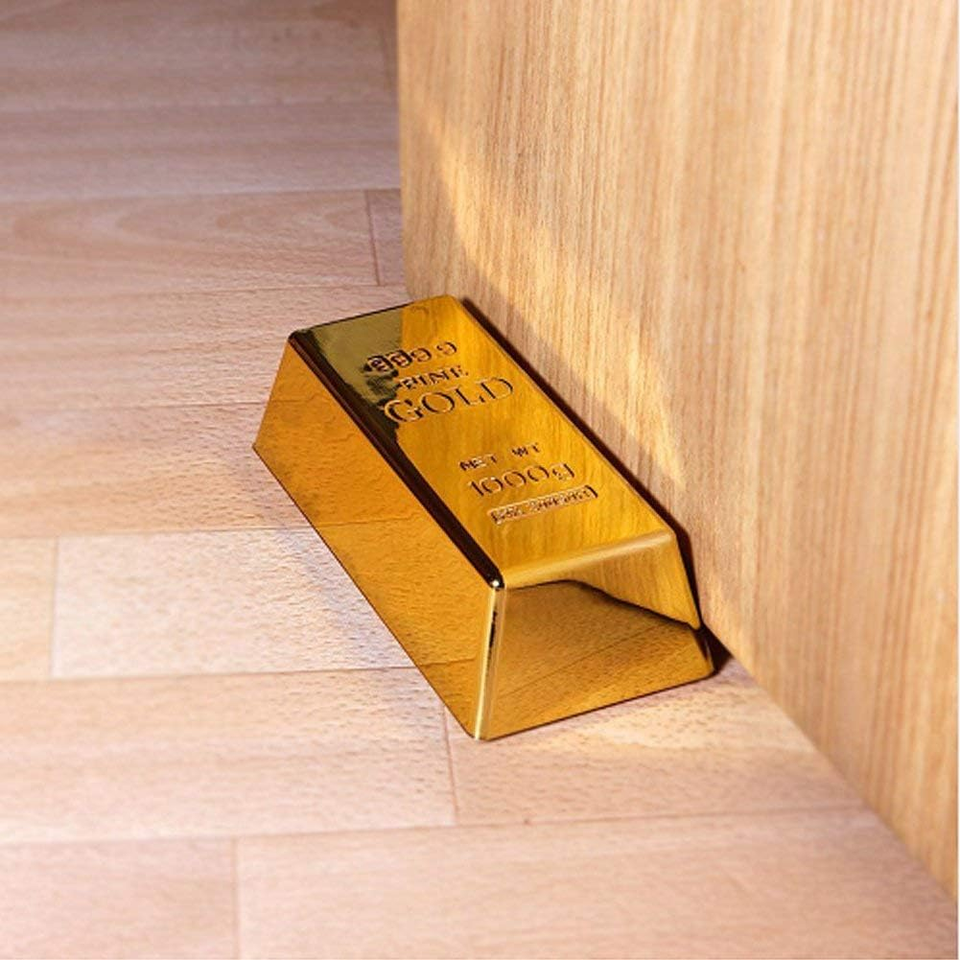EDOBLUE 1Kg 35Oz Fake Gold Bar Bullion Door Stop/Paperweight CAS | eBay