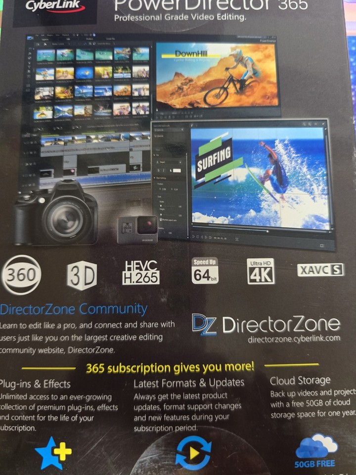 Cyberlink Power Director 365 Create PC Professional Video Editing ...