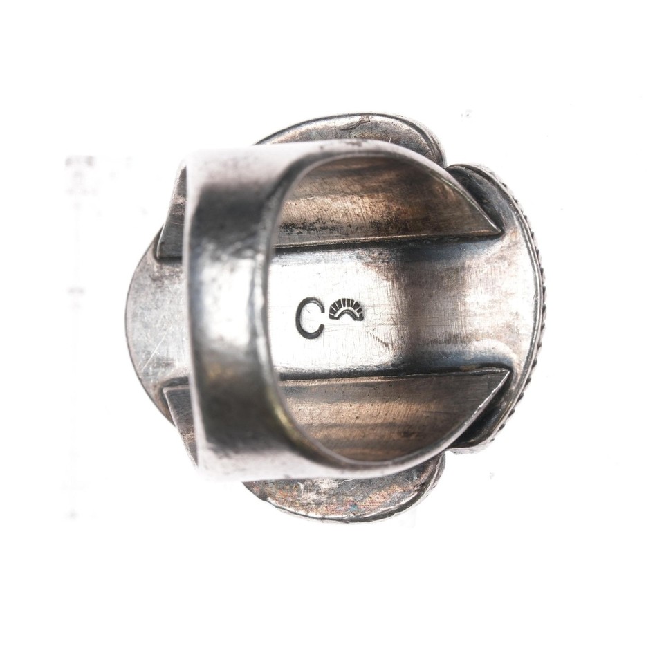 sz9 Carl Allen Begay (1912-1972) Navajo sterling #8 turquoise ring | eBay