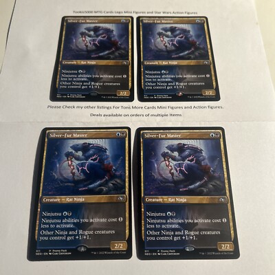 Silver-Fur Master Dark Frame Promo Pack Kamigawa Neon Dynasty MTG ...
