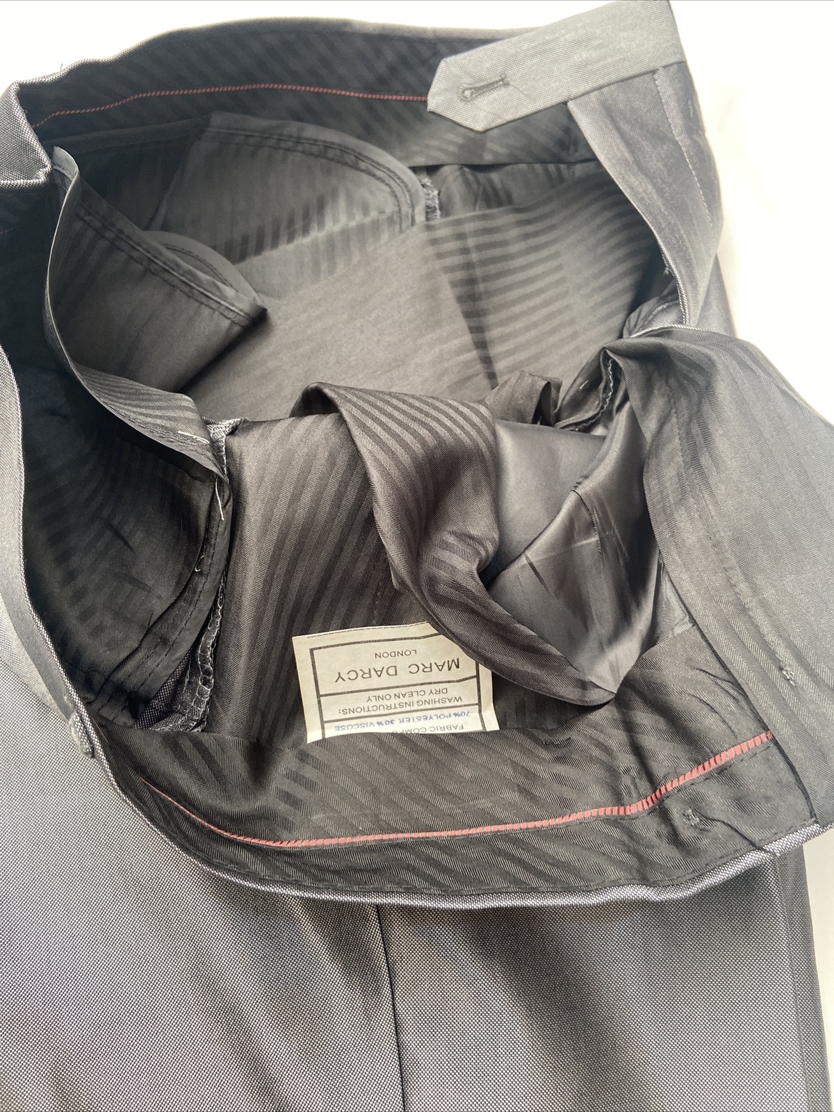 Mens Marc Darcy Grey Trousers 30R Polyster/viscose Style Robson | eBay UK