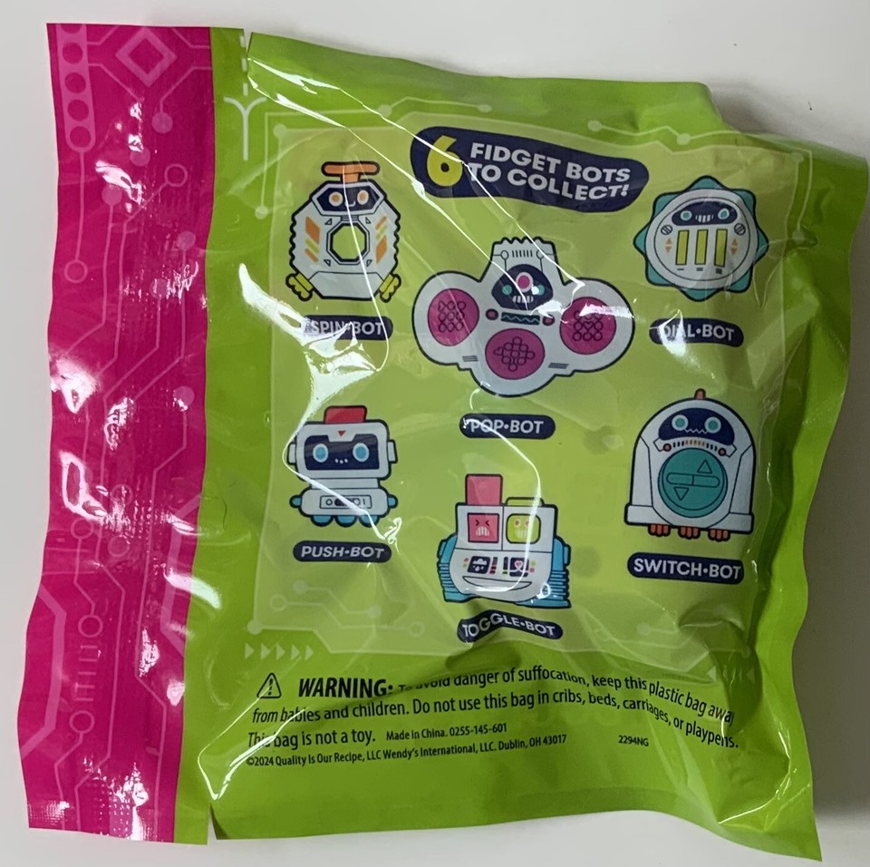 Wendy's Kid Meal Toy FidgetBots Toggle-Bot | eBay