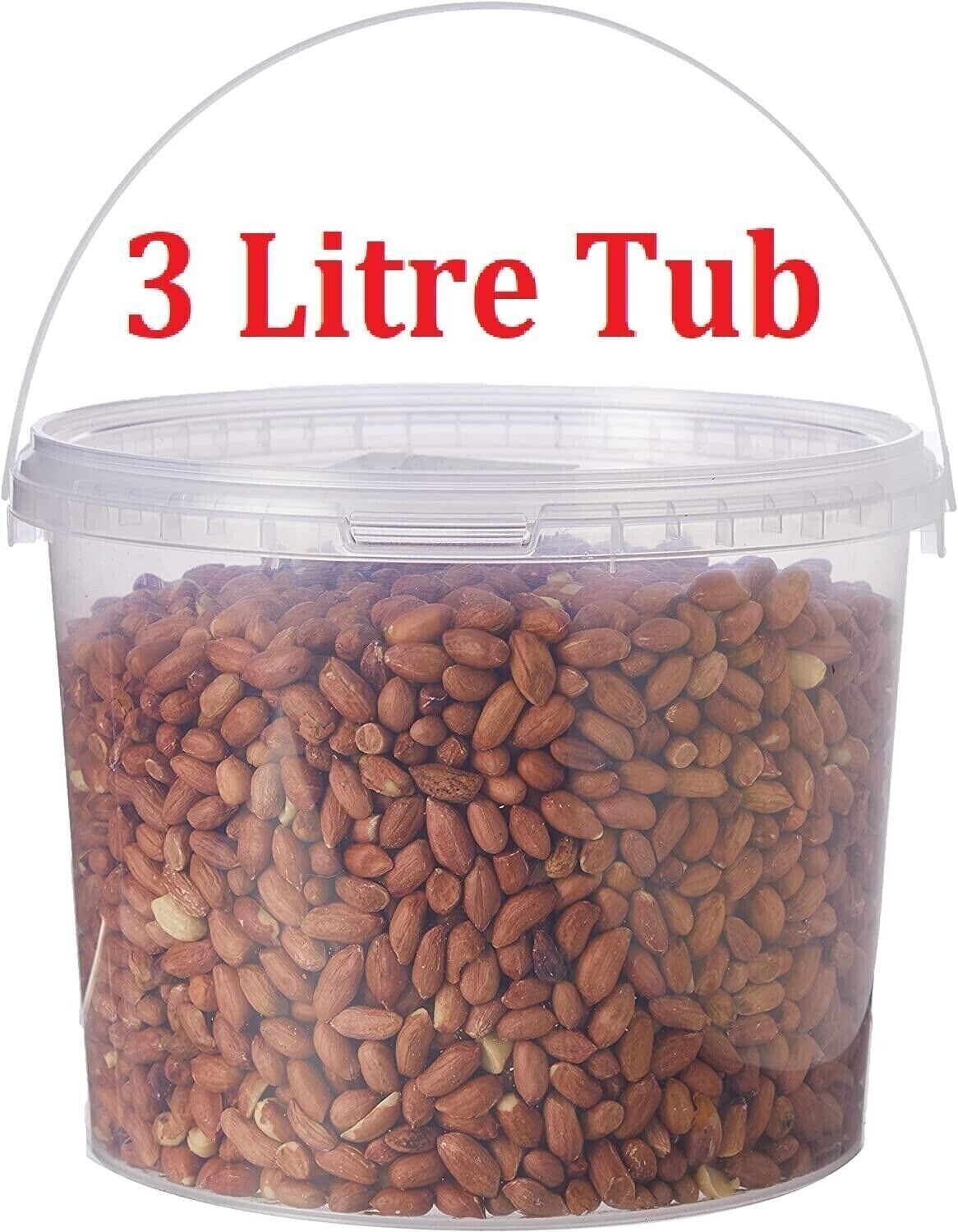 peanuts Wild birds 1-3-5 Litre Wild Bird Garden Seed Nut Feed Tubs For ...