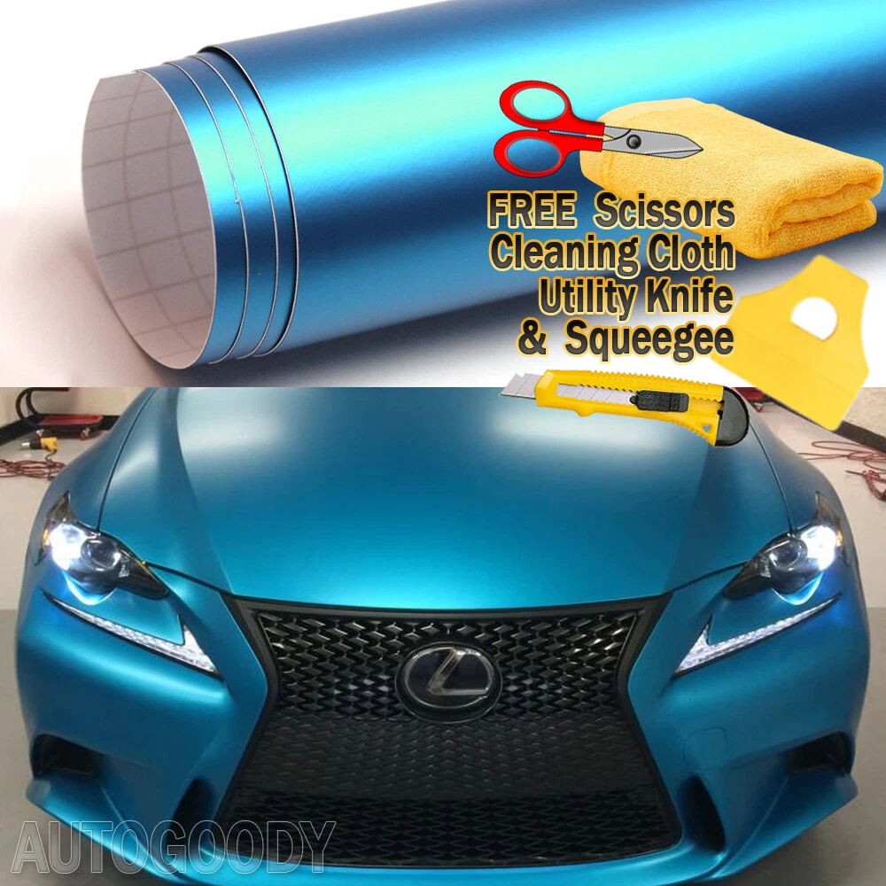 Matte Metallic Blue Car Paint