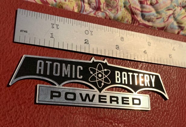 CUSTOM ATOMIC BATTERY POWERED CAR EMBLEM BATMOBILE BATMAN 1966 | eBay