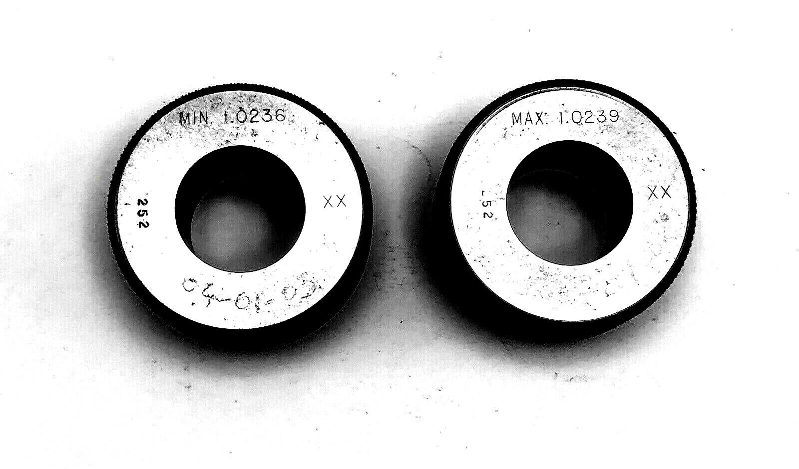BORE GAUGE MASTER SETTING RING SET 1.0236 MIN 1.0239 MAX CL-XX Inspect ...